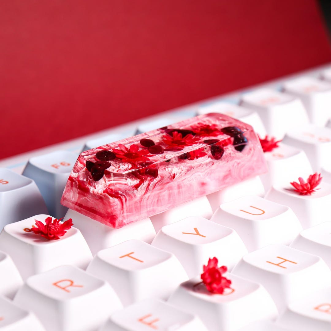 Artisan Shift - Mechanical Keyboard Keycap With Garnet Gemstone ...