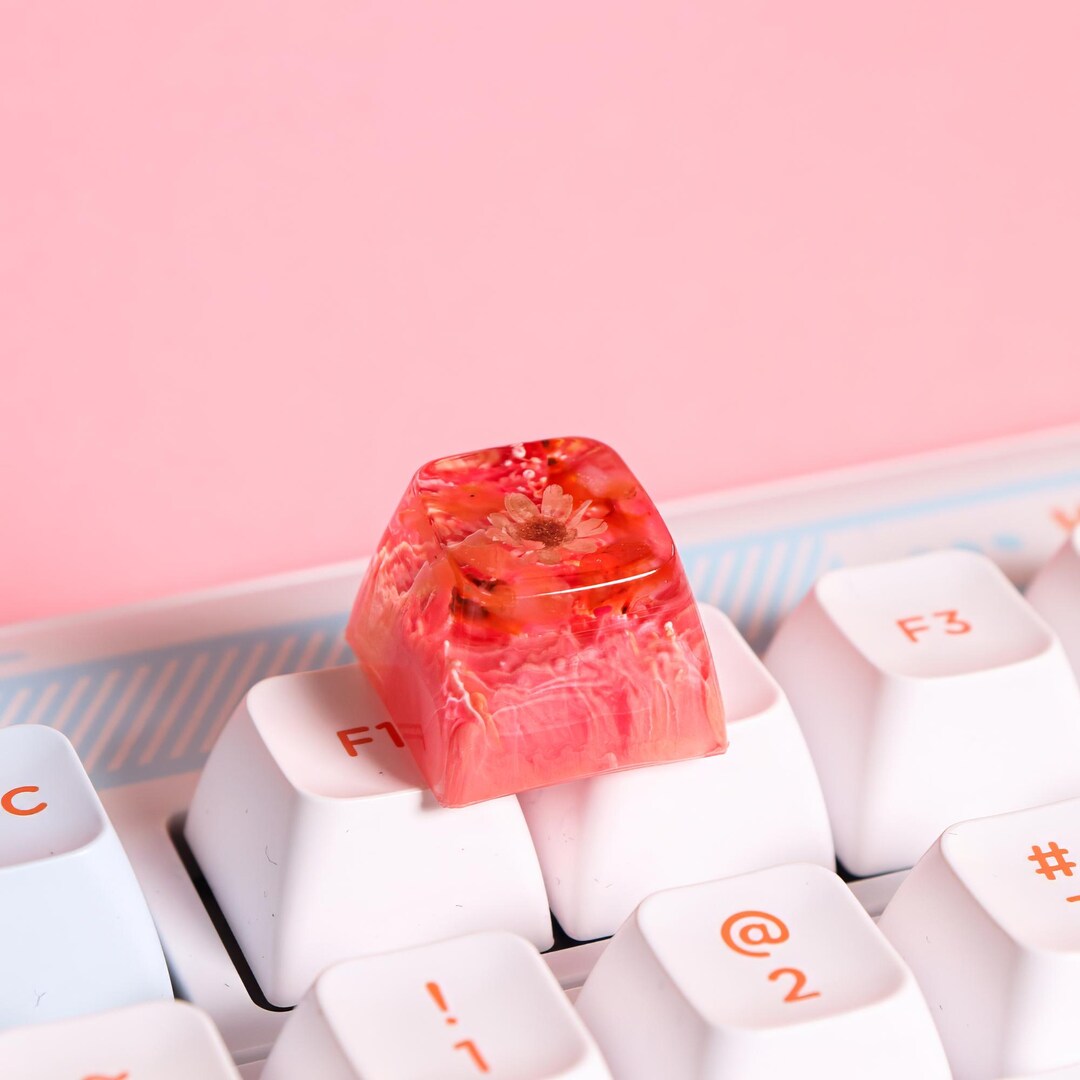 Custom Mechanical Keyboards Keycap Set – Carnelian Gemstone & Natural ...
