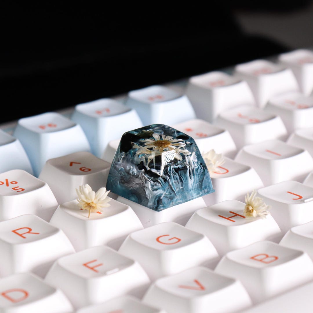 Obsidian Resin Custom Keycaps – Handcrafted Artisan Keycap (SA Profile ...