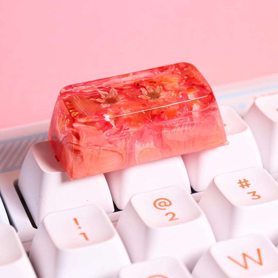 Artisan Keycap for Mechanical Keyboards – Carnelian Gemstone & Natural ...