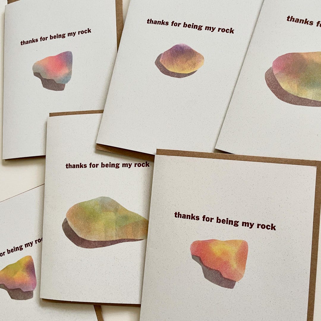 My Rock Card, Thank You, Friendship, Anniversary, Father's Day ...