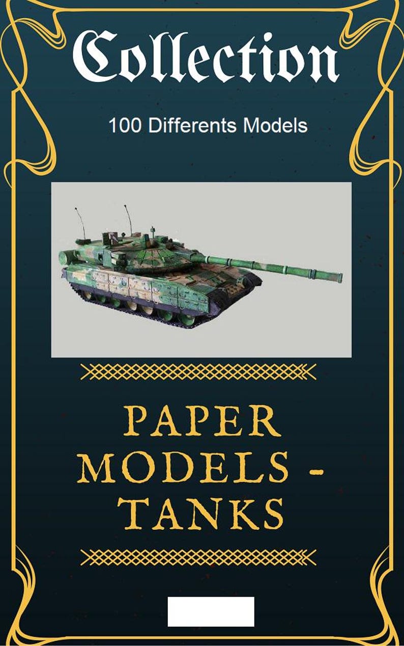 Paper Craft Pack With 100 Different Tank Models Papercraft – Printable ...