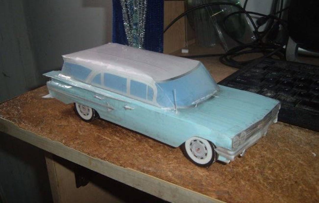 1960 Chevrolet Impala Parkwood Station Wagon Papercraft Kit | 3D ...