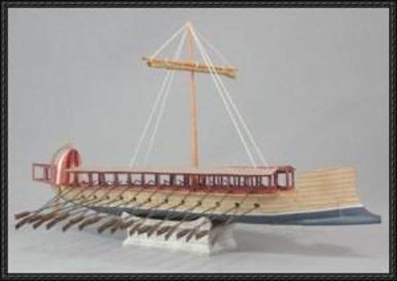 Ancient Ships Papercraft Set | 7 Printable Greek & Roman Models ...