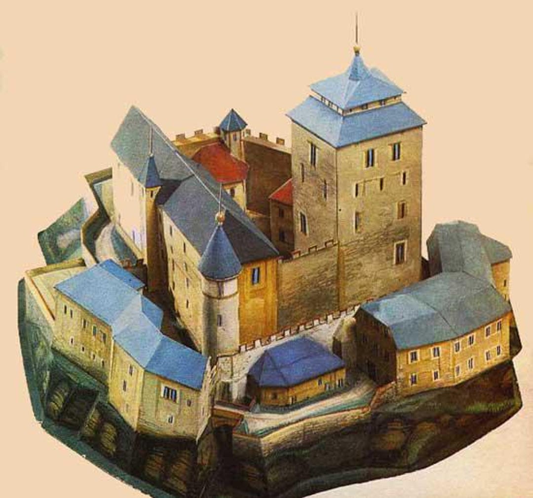 Kost Castle Papercraft Kit | 3D Printable PDF Model | DIY Kost Castle ...