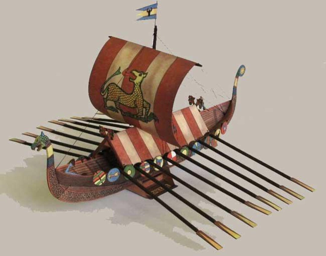Ancient Viking Boat Papercraft Kit | 3D Printable PDF Model | DIY ...
