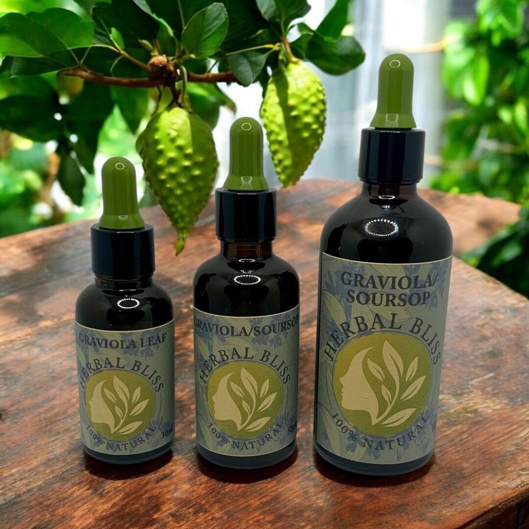 Graviola Leaf (soursop) Herbal Tincture 100% Organic Ingredients 30ml ...