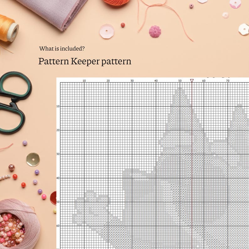 Bluey Granny Cross Stitch Pattern: Easy Beginner Project (PDF Pattern ...