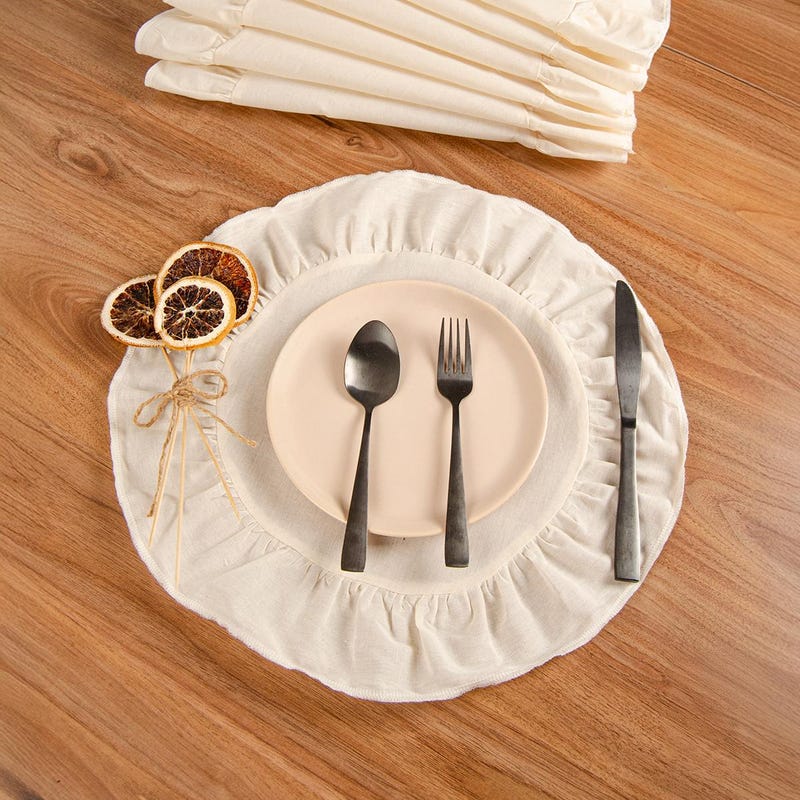 Green Ruffled Placemat - Etsy UK