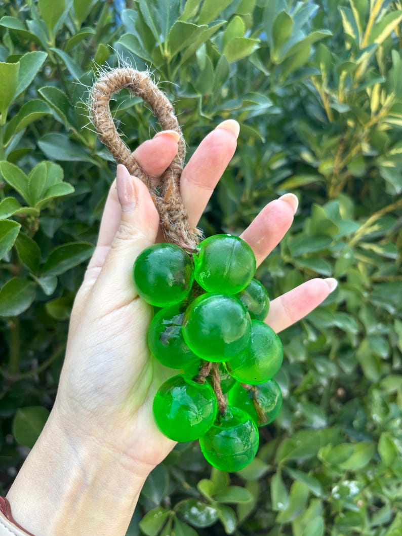 Handmade Grape Soap Cluster: Hanging Decorative Spa Gift - Etsy