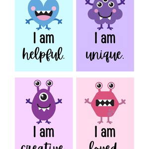 Positive Affirmation Stickers for Kids Cute and Motivational Vinyl ...