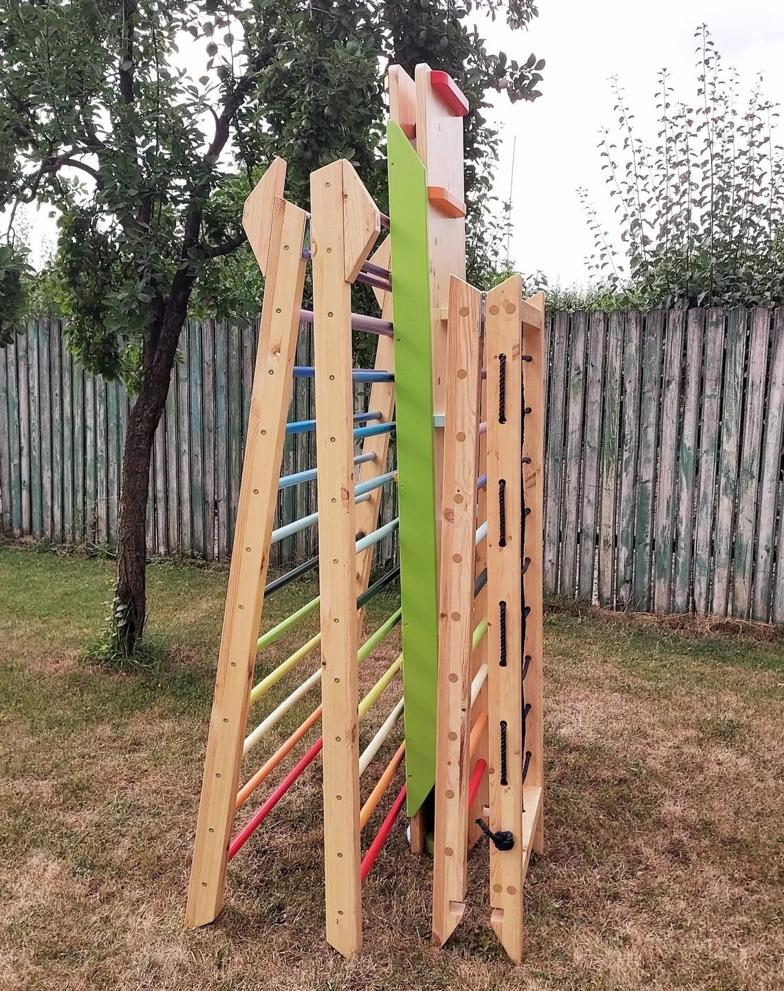 Modular Climbing Equipment - Very Large Climber With Monkey Bars, Slide ...