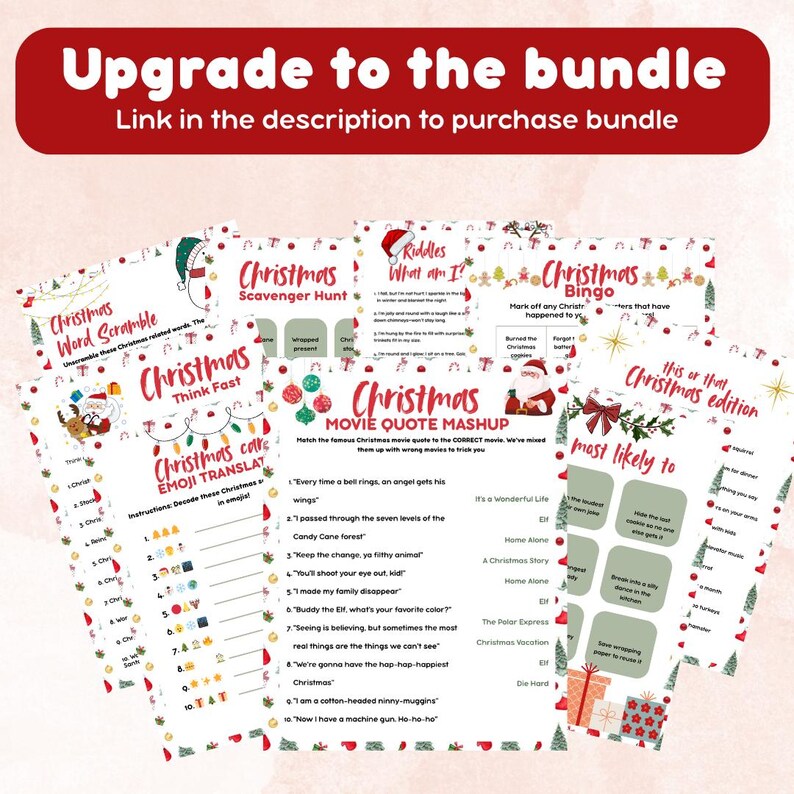Christmas Trivia Game Printable PDF – Interactive Holiday Icebreaker ...