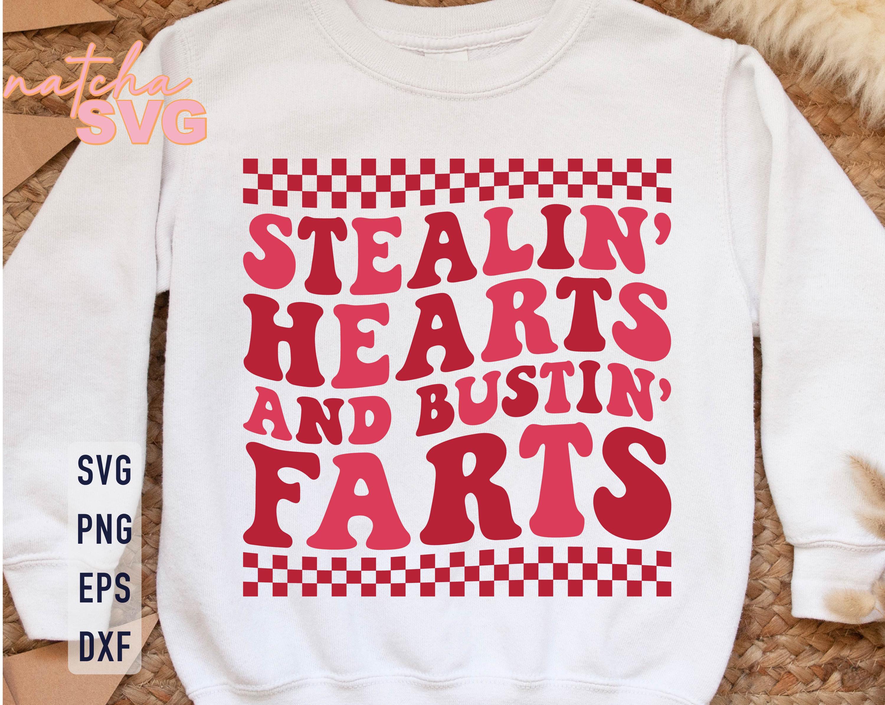 Stealing Hearts & Making Farts SVG: Valentine's Day Kids Shirt (digital ...