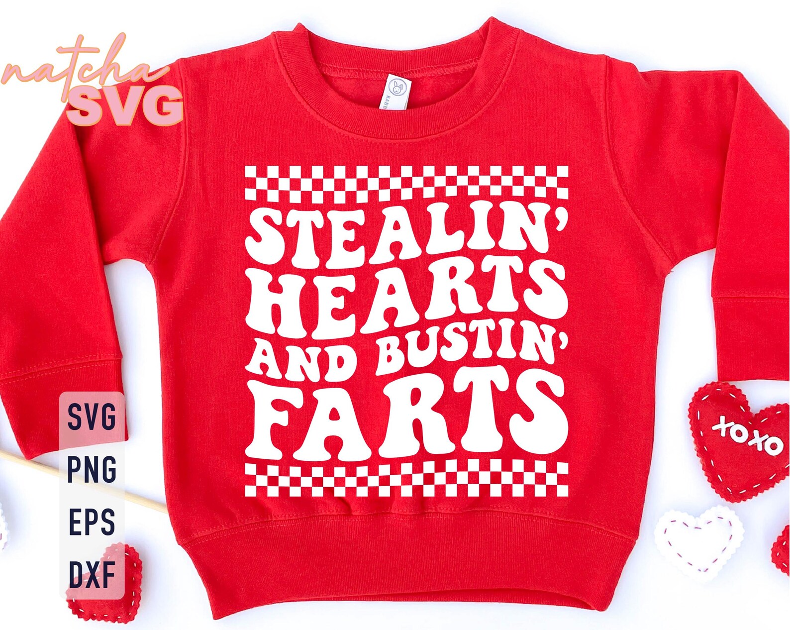 Stealing Hearts & Making Farts SVG: Valentine's Day Kids Shirt (digital ...