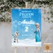 Editable Frozen Birthday Welcome Sign | Winter Snow Party Decor | Ice ...