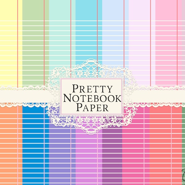 Colored Writing Paper - Etsy