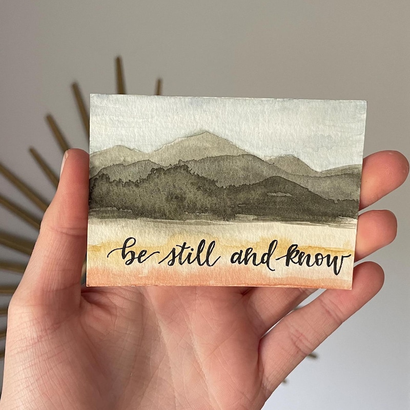 Mountain Calligraphy - Etsy