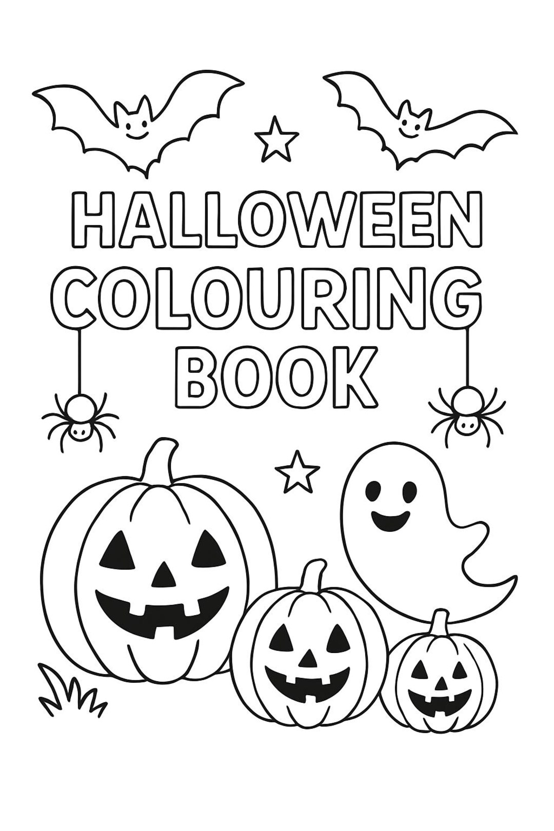 Halloween Colouring Book for Kids and Adults | Spooky Cute Pumpkins ...