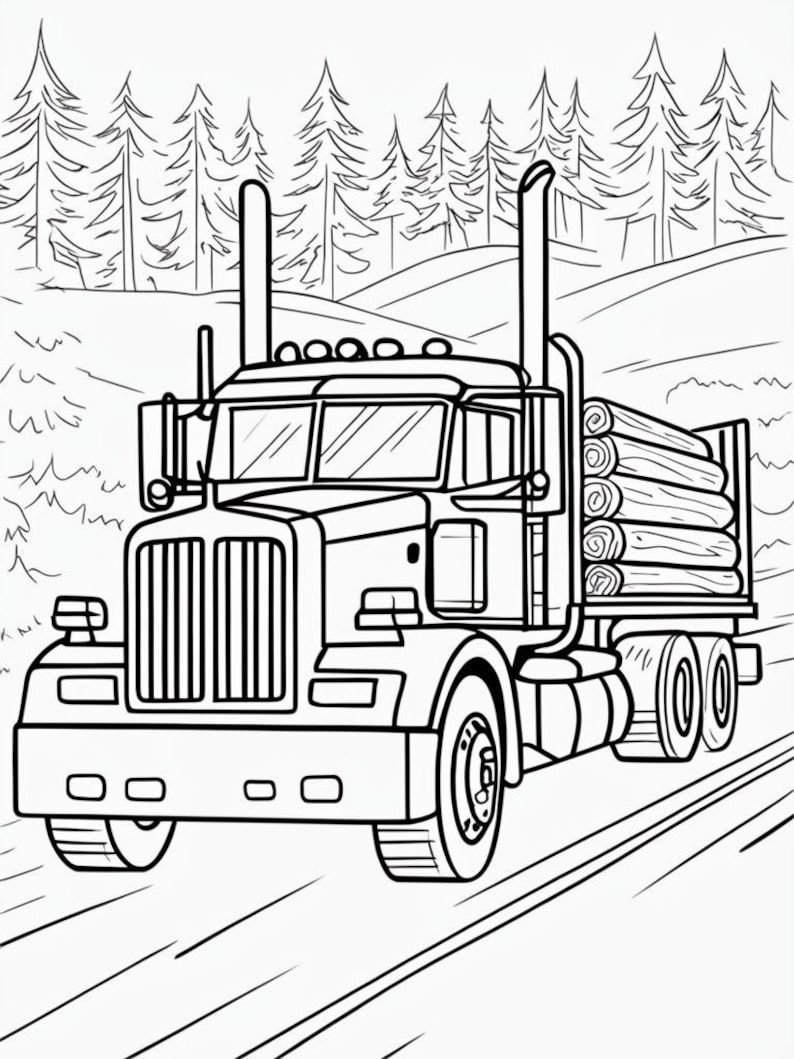 Construction Vehicles Colouring Pages - 5 in Total - Etsy