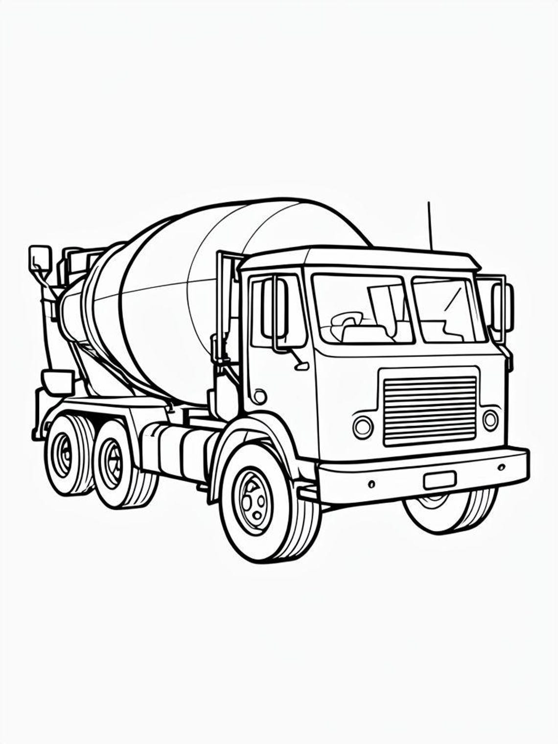 Construction Vehicles Colouring Pages - 5 in Total - Etsy