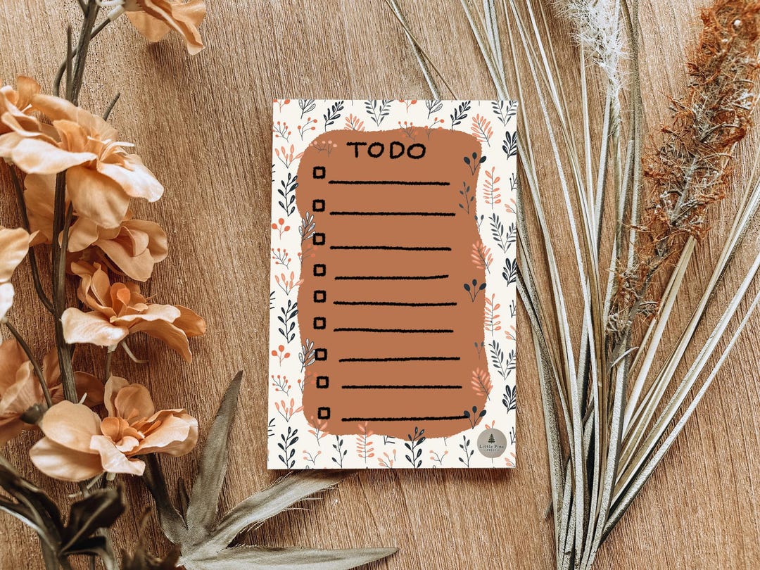 Spring Cottagecore Post-it Note Pads, Flowers Cozy Gift Organization ...