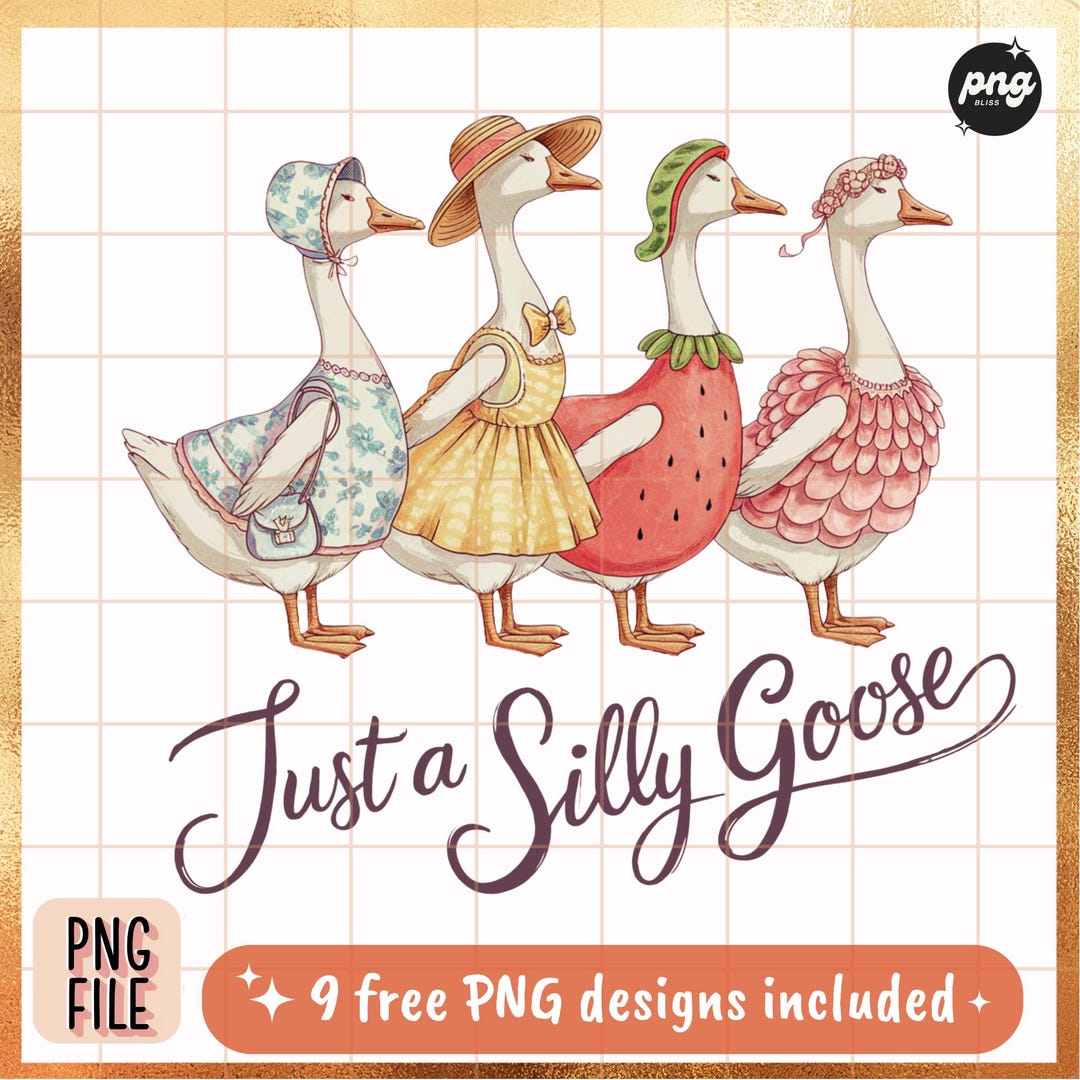 Just a Sally Goose PNG, Cute Goose PNG, Trending Goose Design Digital ...