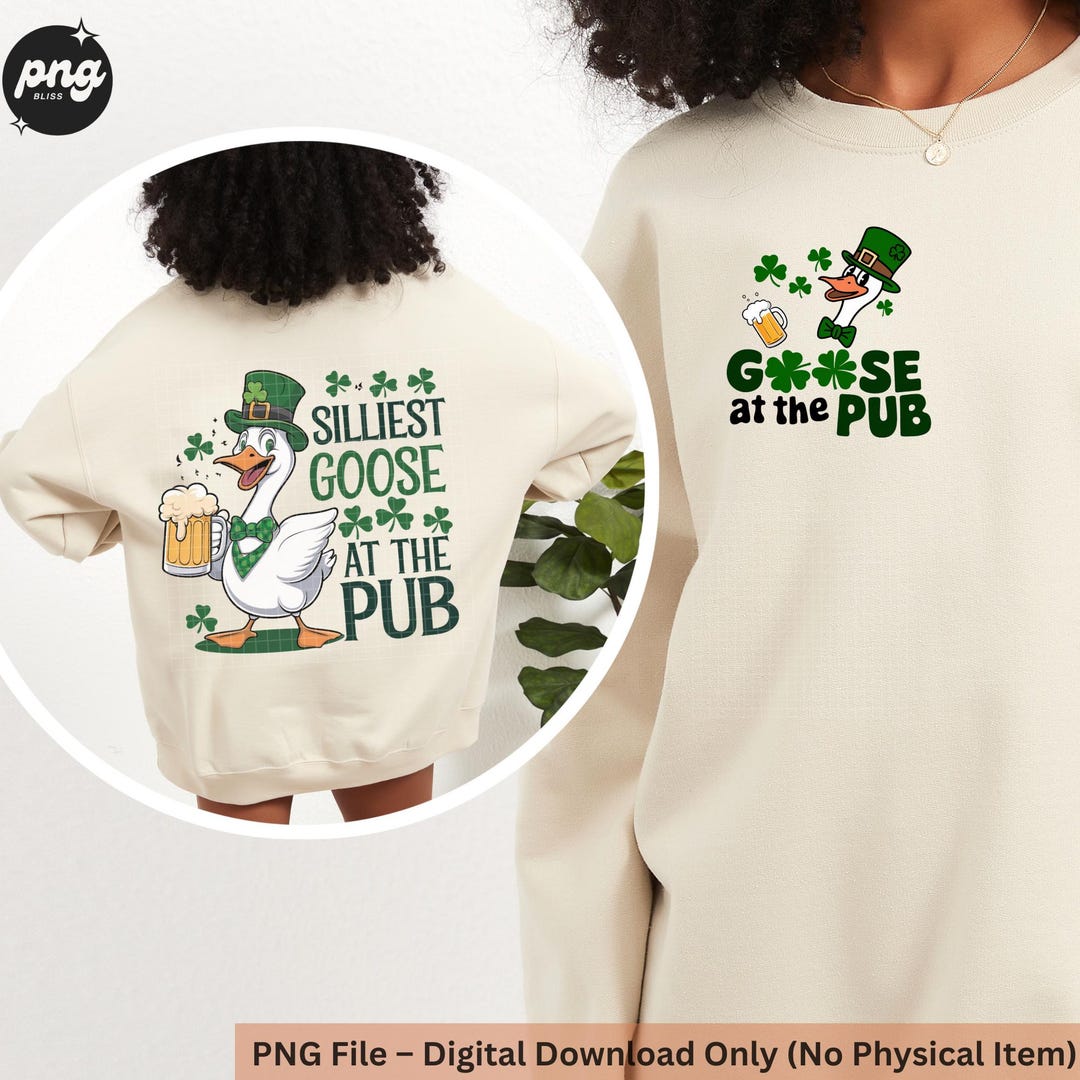 Silliest Goose at the Pub Png, Funny Drinking PNG, Silly Goose Beer Mug ...