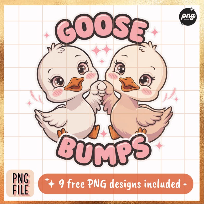 Goose Bumps PNG, Cute Goose PNG, Kawaii Goose, Funny Animal Sticker ...
