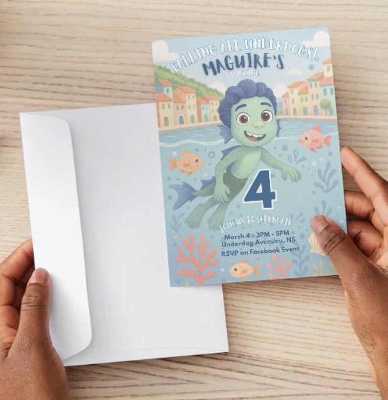 Luca Birthday Invitation | Digital Download | Instant Template | Luca ...