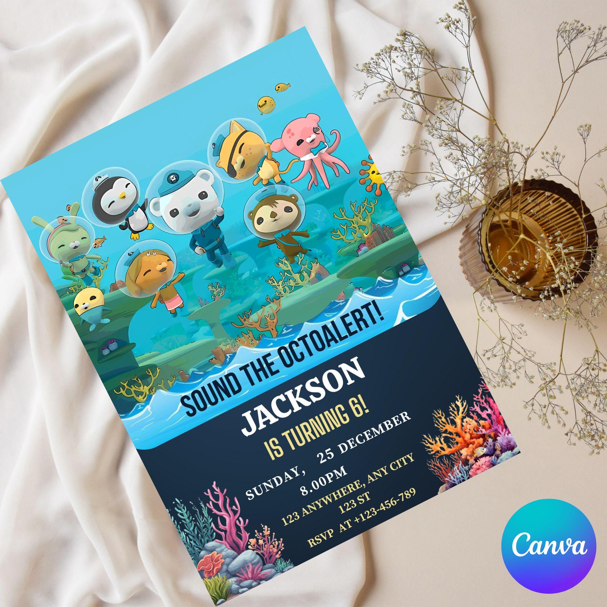 Octonauts Birthday Invitation Template, Octonauts Party Invitation ...