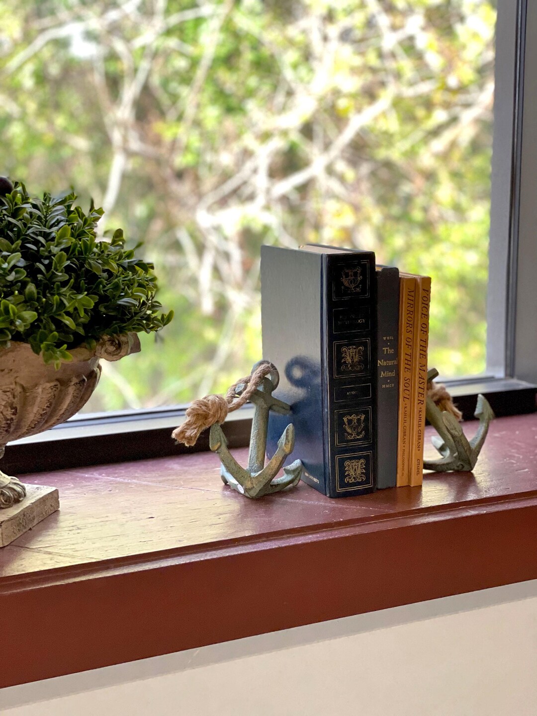 Set of 2 Cast Iron Boat Anchor Bookends - Etsy