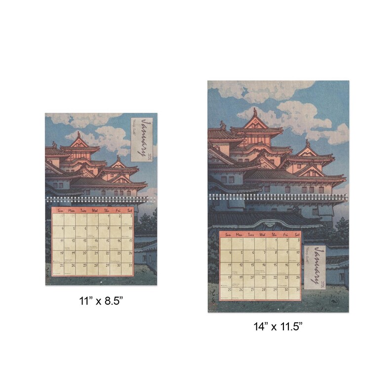 Kawase Hasui 2026 Wall Calendar, Japanese Ukiyo-e Woodblock Prints ...