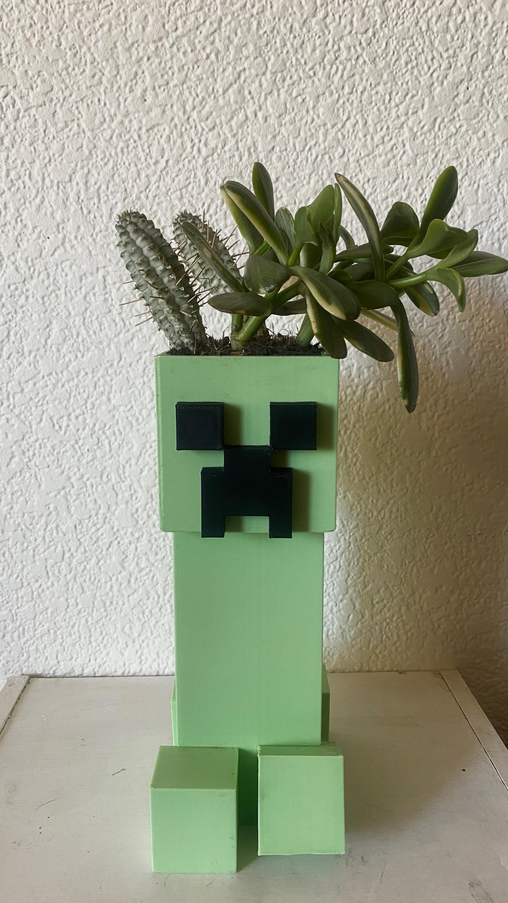 Minecraft Creeper Plant Pot 3D Print File - Etsy