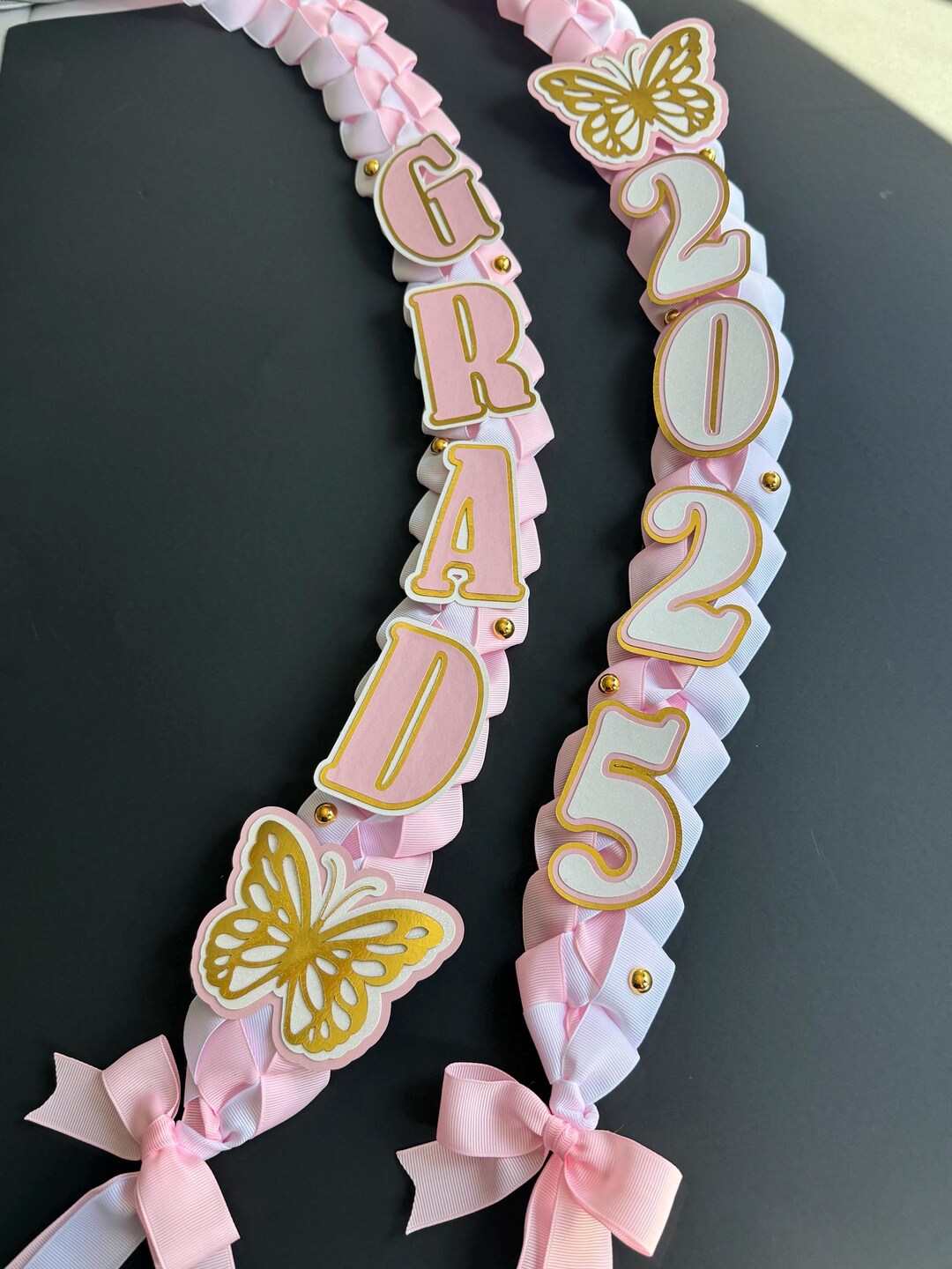 Graduation Lei Promotion Gift Lei Senior Night Gift Lei Braided Ribbon ...