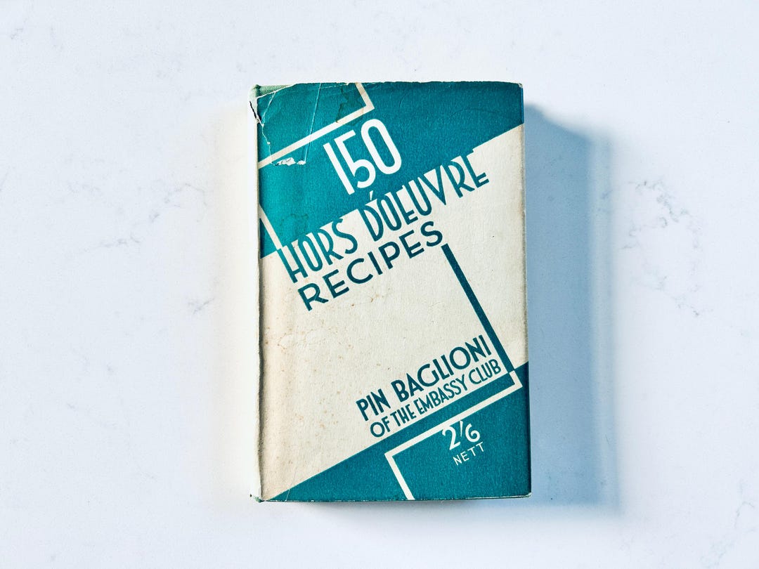 Vintage 1930s Appetizer Recipe Book / Hors D'oeuvre Recipes - Pin ...