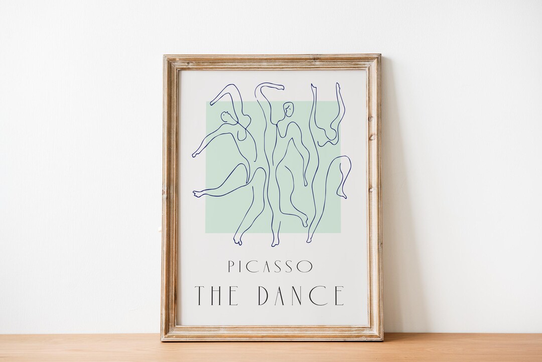 Picasso - the Dance / Pablo Picasso Print / Exhibition Modern Line Art ...