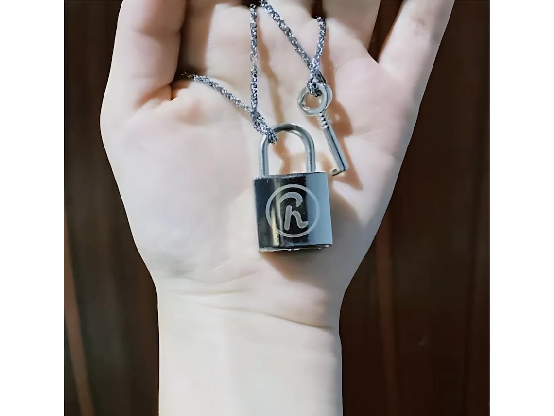 Inspired by Anime Nana Lock Key Pendant, Couples Lock Necklace, Osakii ...