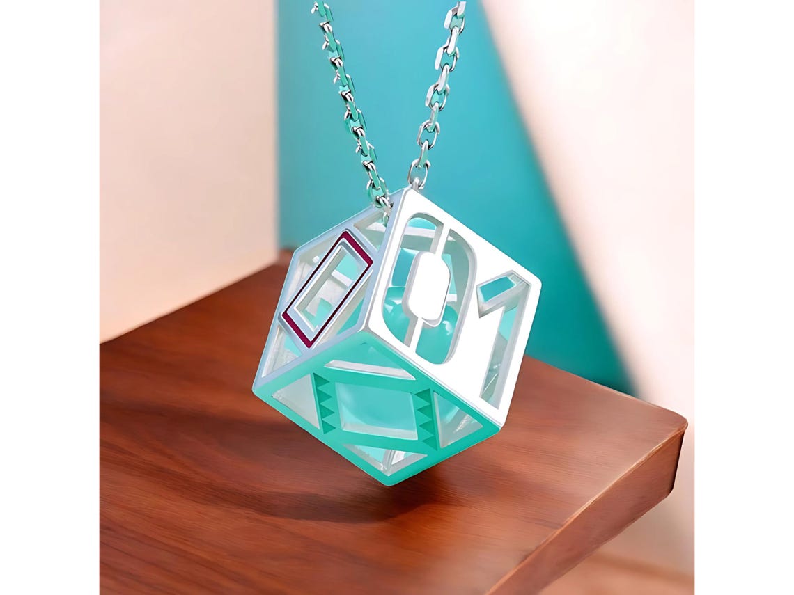 Anime Hatsune Miku Inspired Chain Necklace, Kawaii Anime Jewelry, Anime ...