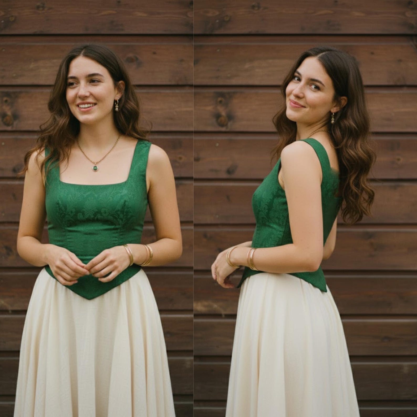 Medieval Square-neck Bodice Sewing Pattern (PDF Download): V-hem ...
