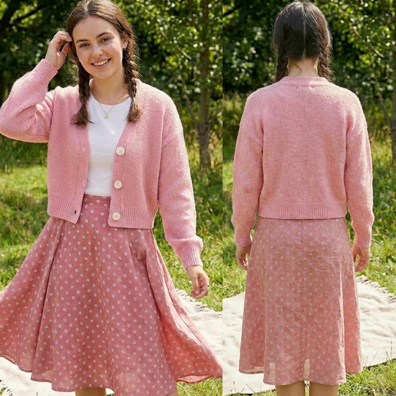 PDF Sewing Pattern: Midi Half Circle Skirt, Side Invisible Zipper ...