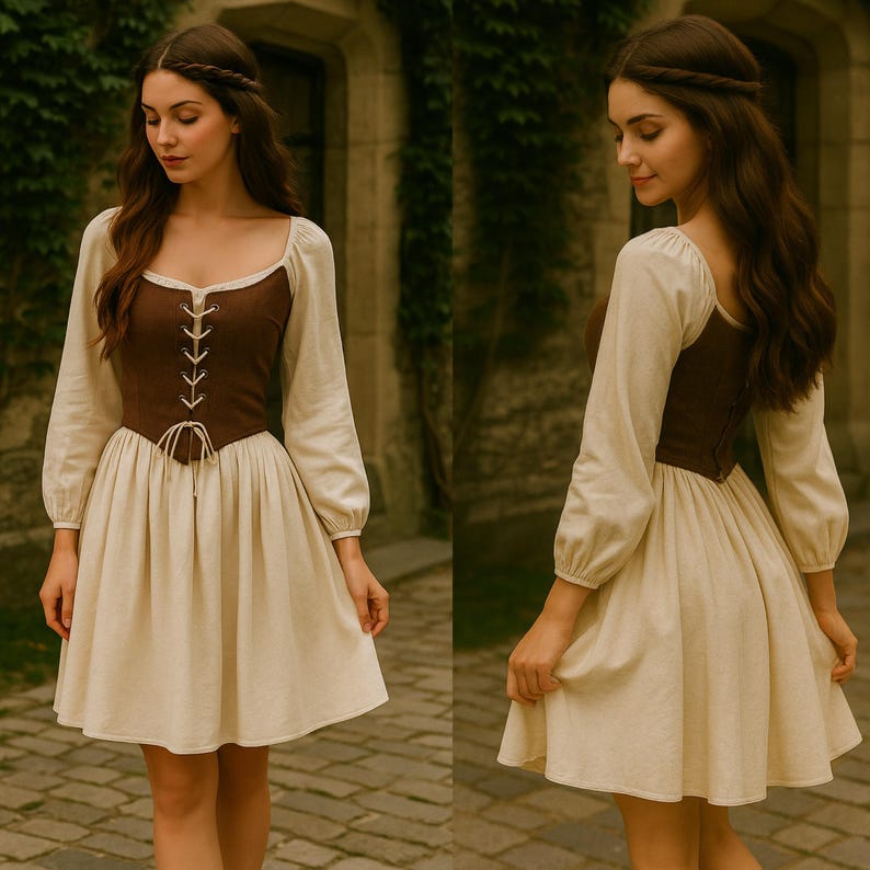 Medieval Gathered Skirt Sewing Pattern: High-waist Peasant Style (PDF ...