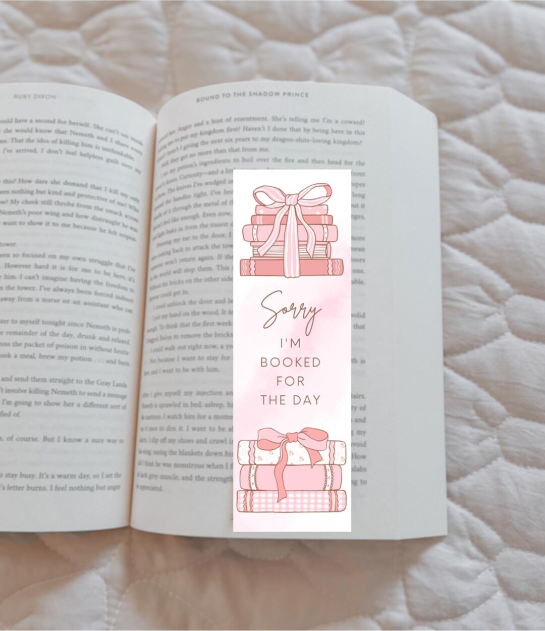 SORRY I'M BOOKED Perfect Bookmark for Teacher Gifts, Book Lover, or ...