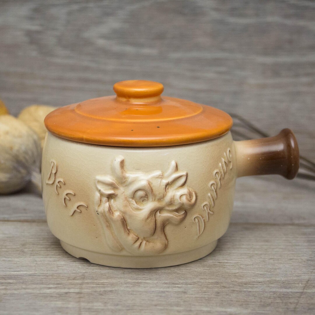 Rare Vintage Sylvac Beef Dripping Pot 4902, Super Kitsch Kitchenalia ...