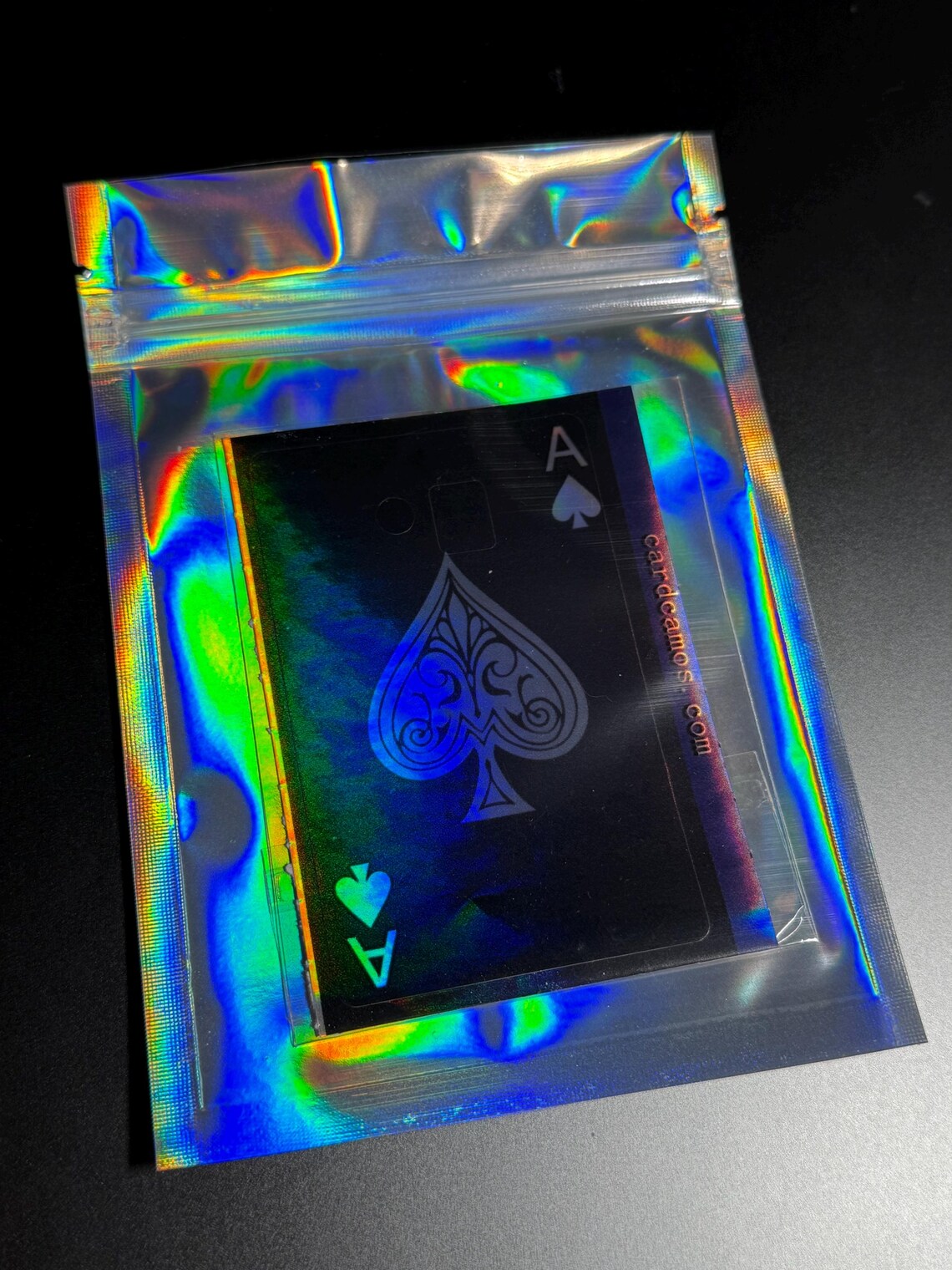 Black Playing Card Credit Card Sticker | Durable Vinyl Decal for Cards ...