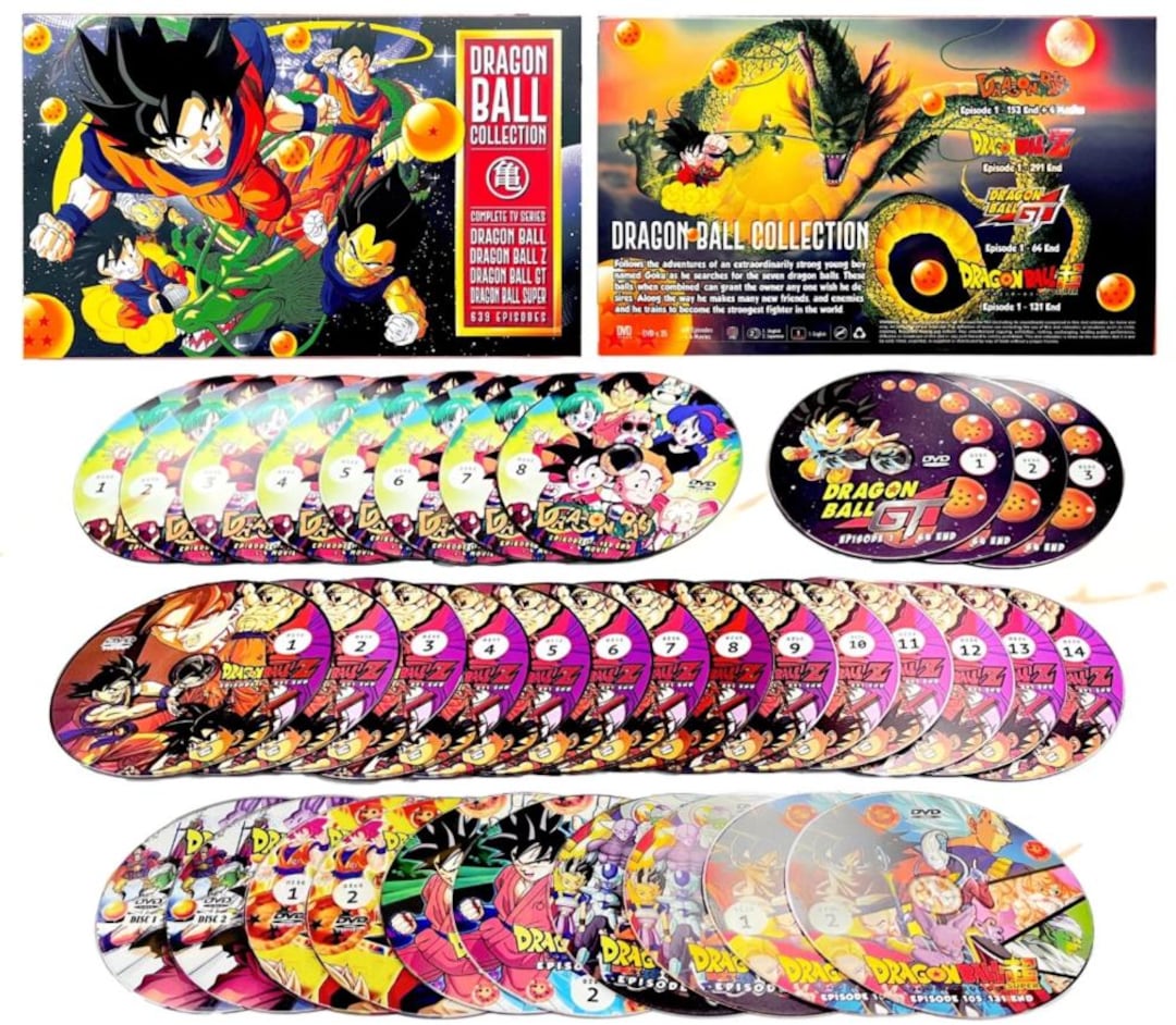 Dragon Ball Collection Complete Boxset TV Series + 4 Movies [english ...