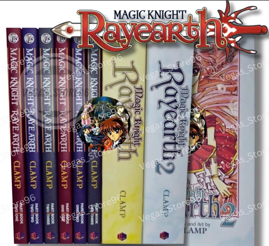 Magic Knight Rayearth Manga English (vol 1-3) Part 1 + Part 2 + Omnibus ...