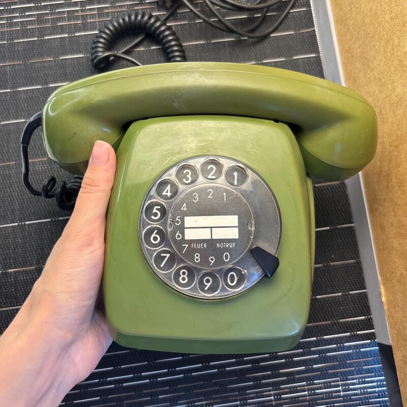 Green Rotary Phone - Etsy