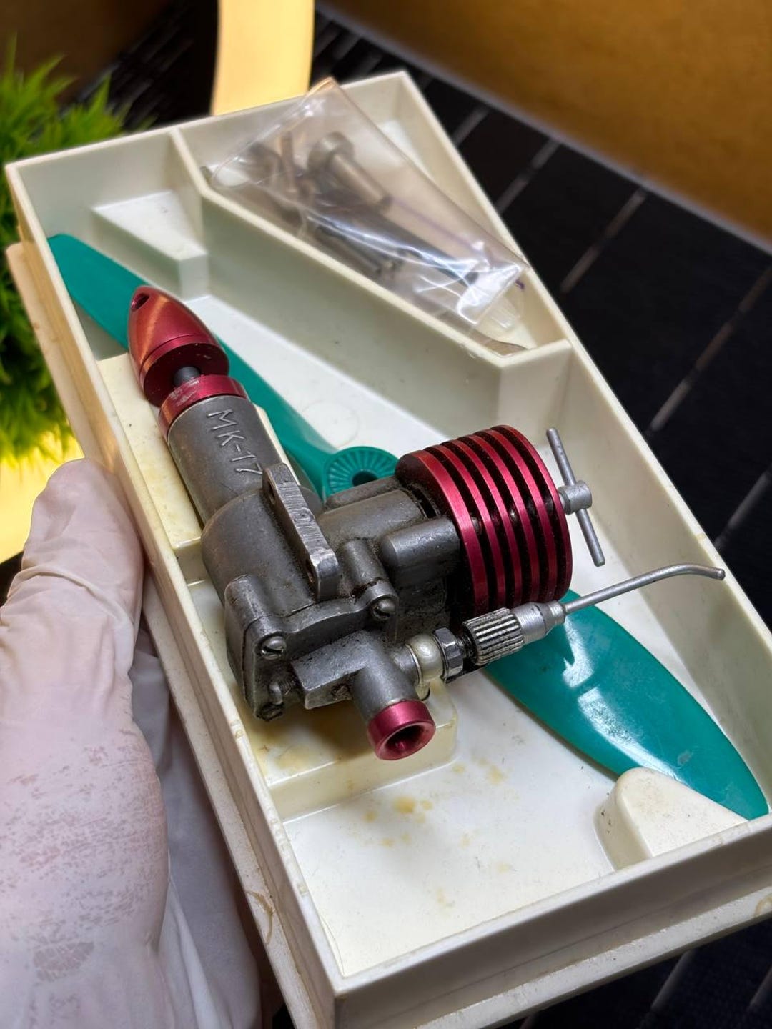 Vintage MK-17 Model Aircraft Compressor Motor, Working Volume 1.48 Cm3 ...