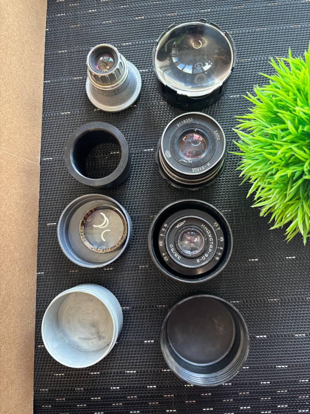 Set of Soviet Lenses and Objectives, USSR, Photographer's Set ...